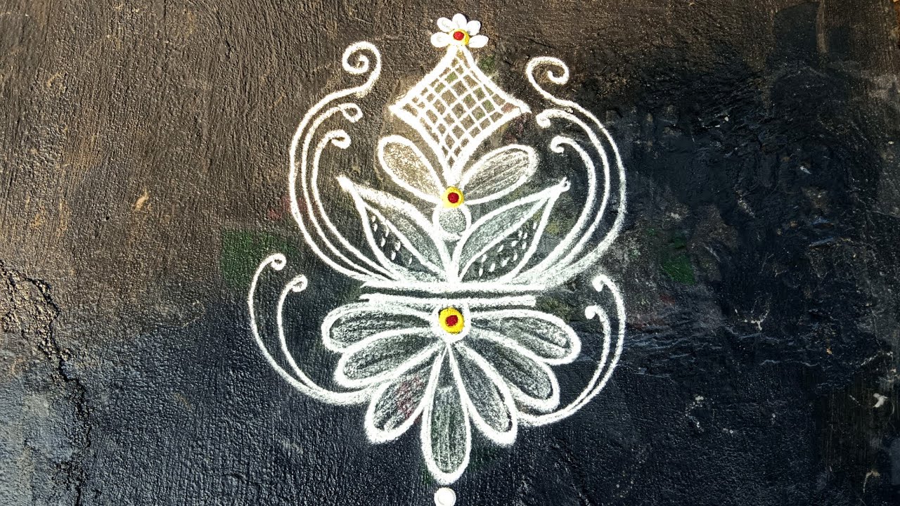 Daily New Morning Rangoli 🌺 Easy Simple Rangoli 🌺 Traditional Muggulu ...