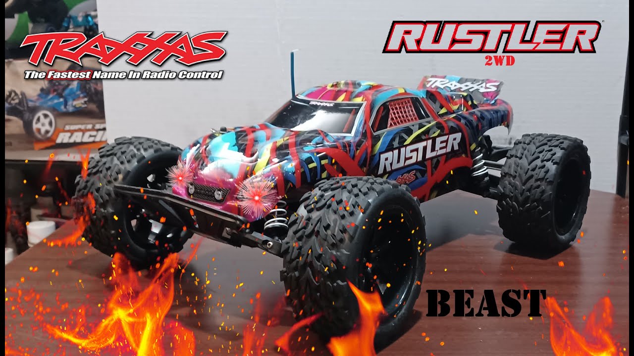 Traxxas Rustler 3s 1/10 scale upgraded Basher Ready - YouTube