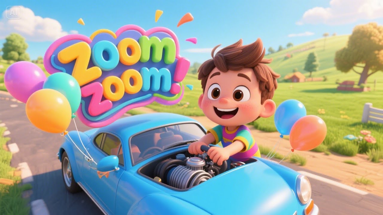 Zoom Zoom Fast — Car Ride Fun! 🚗💨 | Energetic Kids Song | Fun Movement ...