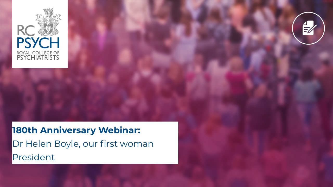 Dr Helen Boyle, our first woman President – 180th Anniversary Webinar ...