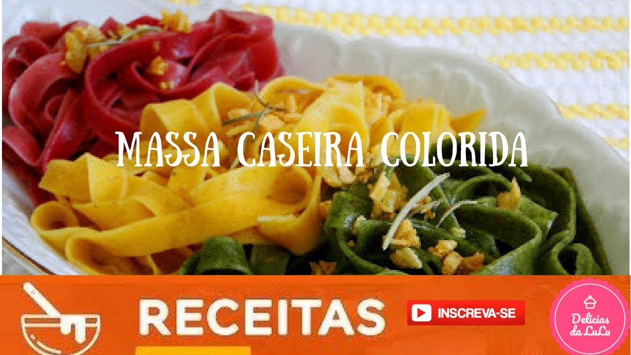 Receita de Massas Coloridas! - YouTube