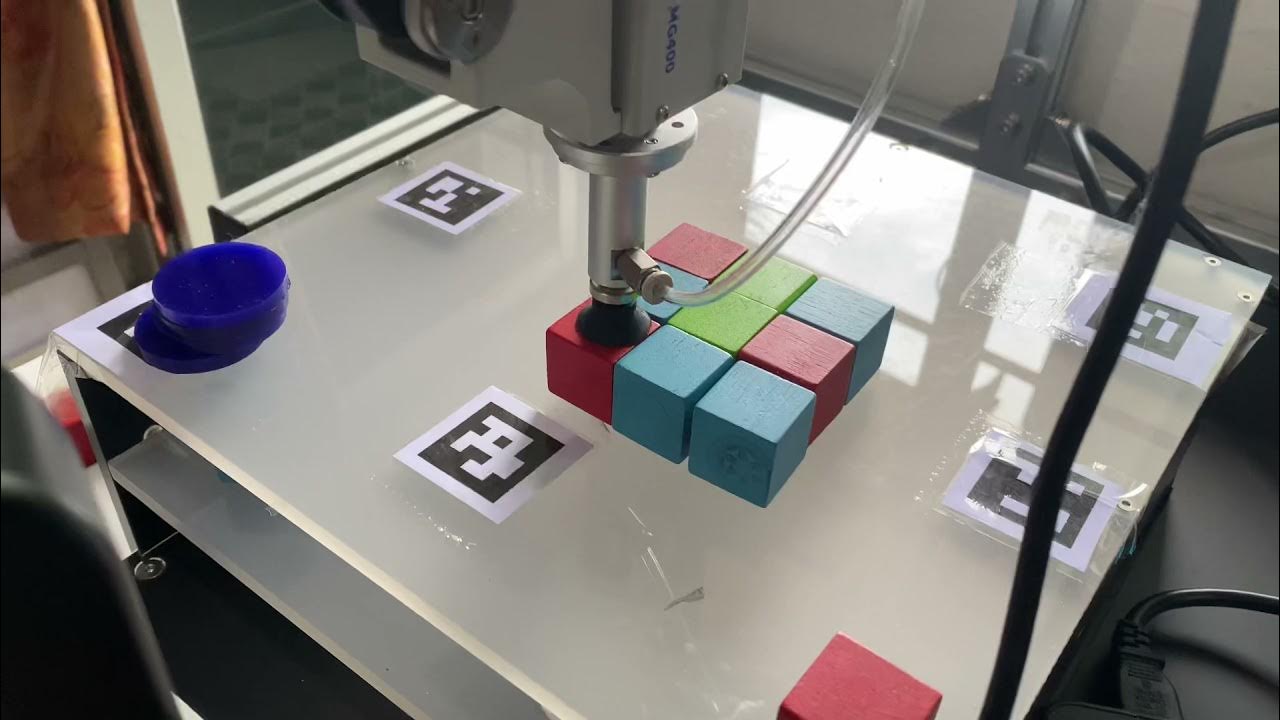 [Demo MG400] Dobot Studio 2020 with Blockly mode for Palletizing Function - YouTube