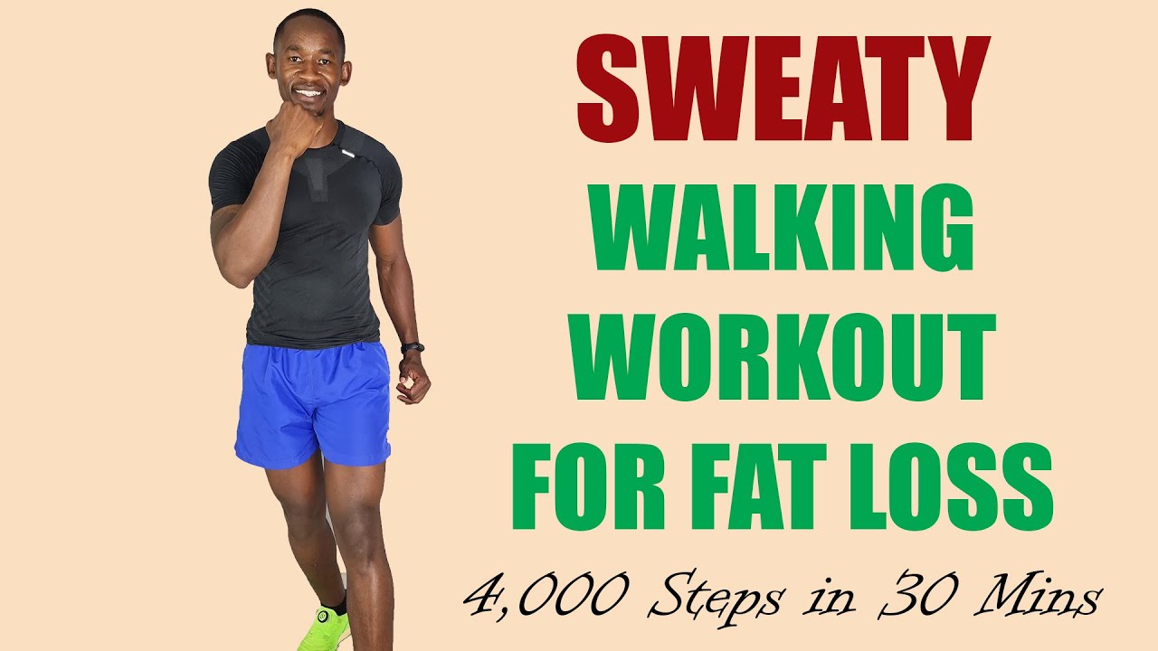 SWEATY Walking Workout for Fat Loss/ 4,000 Steps in 30 Minutes 🔥230 ...
