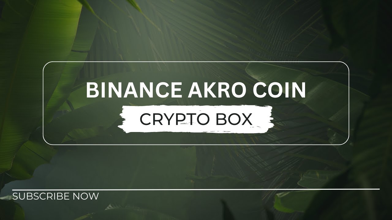 Binance Akro Coin Crypto Box Free Code Today New Code 2023 - YouTube