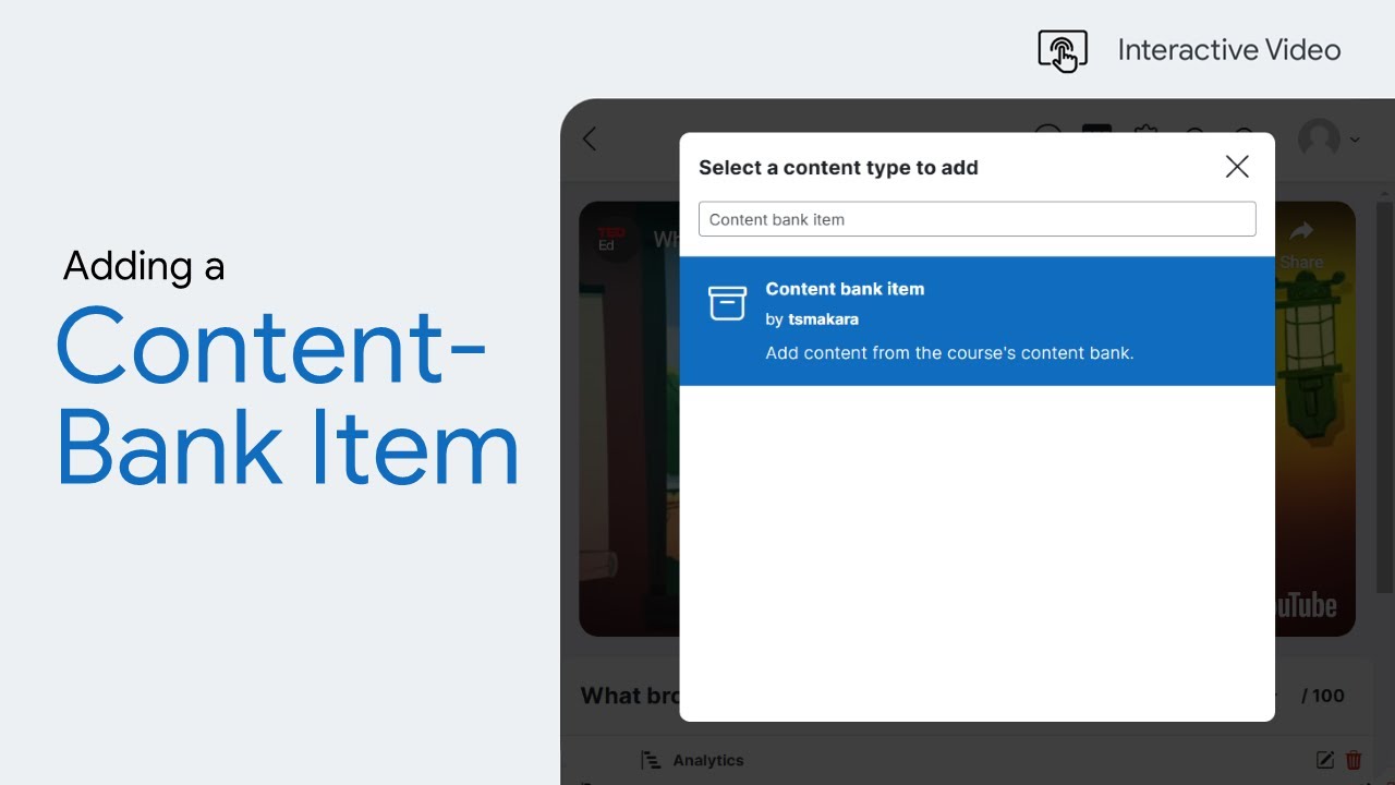 Adding a content bank item - YouTube