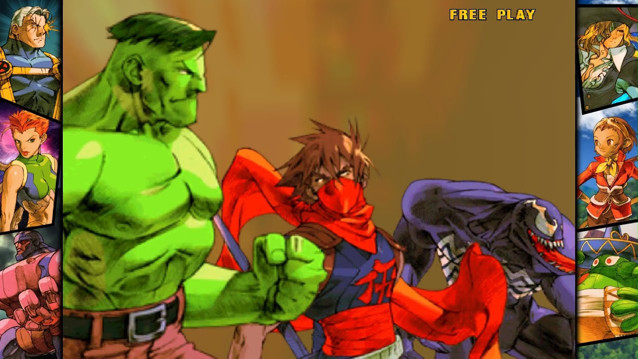 Marvel vs. Capcom 2 - Strider Hiryu, Venom, and Hulk (PS4) - YouTube