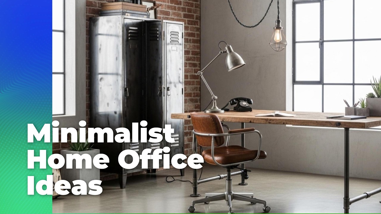 Minimalist Home Office Ideas Upcycled Furniture for a Bold Industrial ...