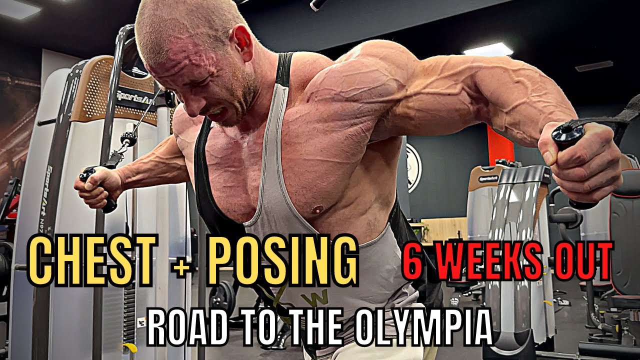 CHEST Workout & POSING (6 Weeks Out) | Road to the Olympia 2022 - YouTube