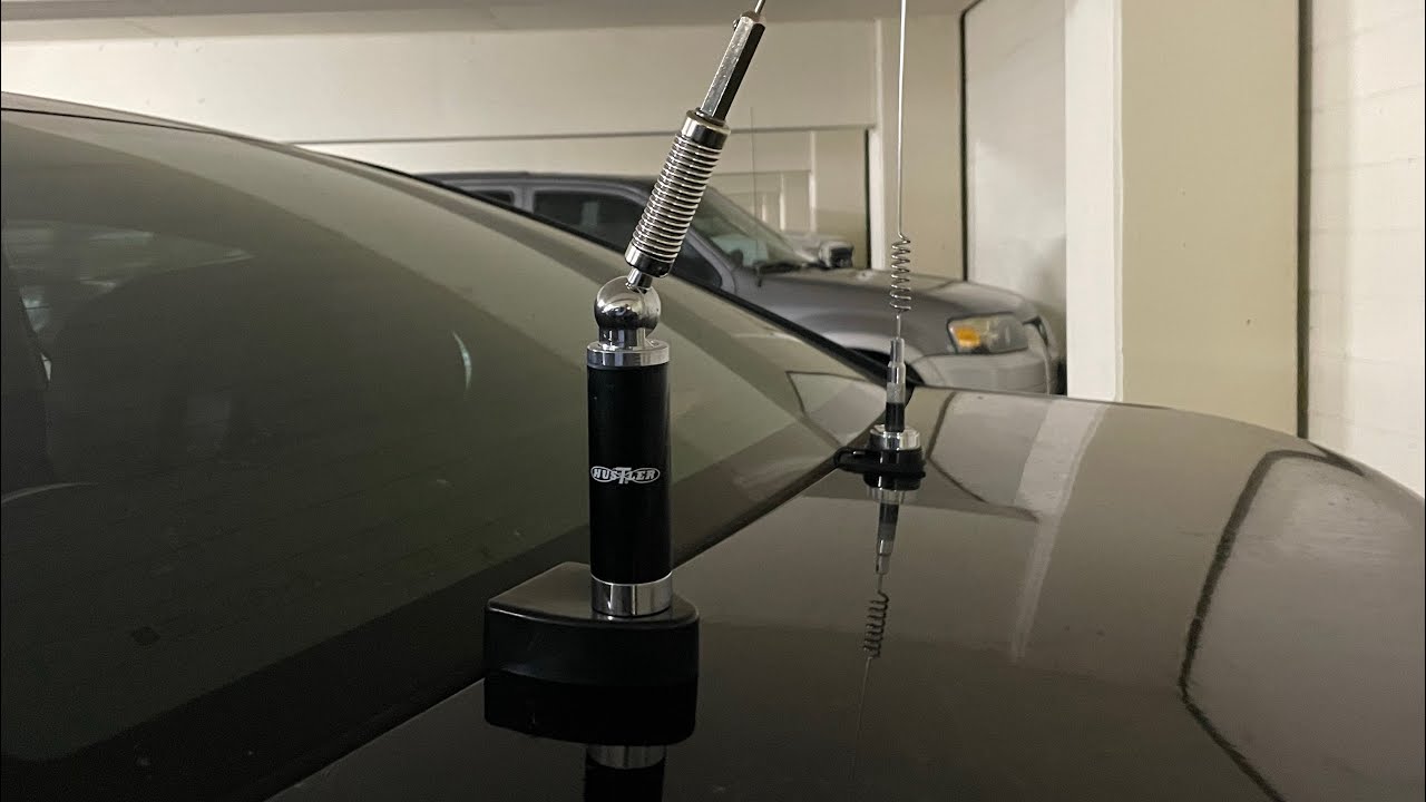 Hustler BBLT-150A 5/8 Wave 2M / VHF Land Mobile Antenna With Trunk Lip ...
