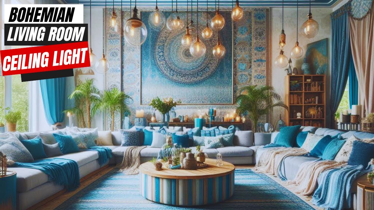 Unveiling Bohemian: Chic Ceiling Light Ideas for Living Rooms - YouTube