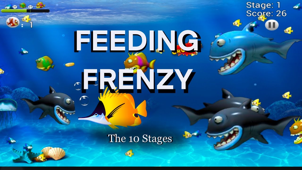 Feeding Frenzy Gameplay ( The 10 Stages ) #FeedingFrenzy #Feeding # ...