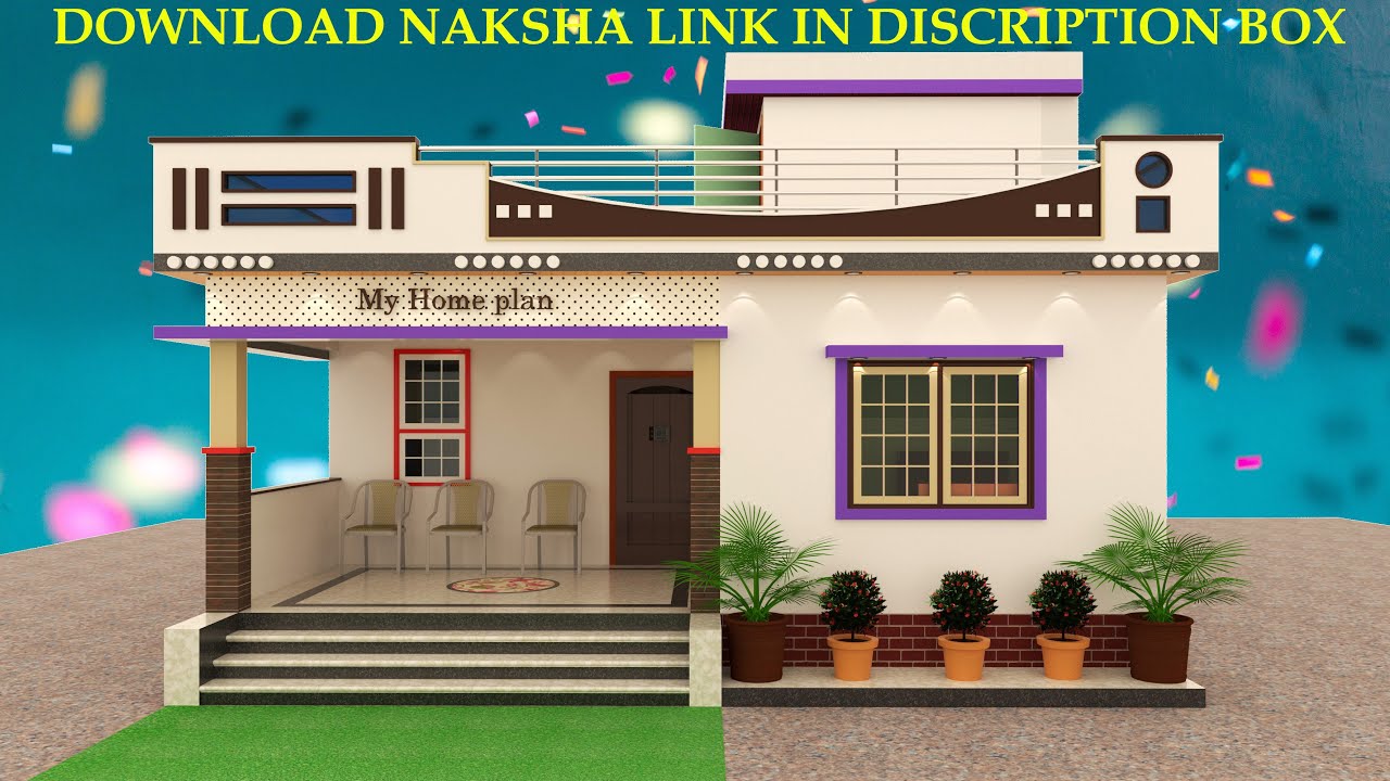 3 bedrooms simple village house plans | beautiful village home plan @My ...