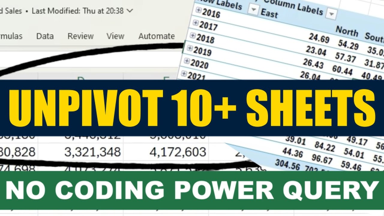How to Unpivot Multiple Sheets in Power Query using Custom Functions ...