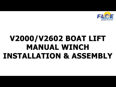 FLOE Docks and Lifts V2000 2602 Manual Winch Assembly Video - YouTube