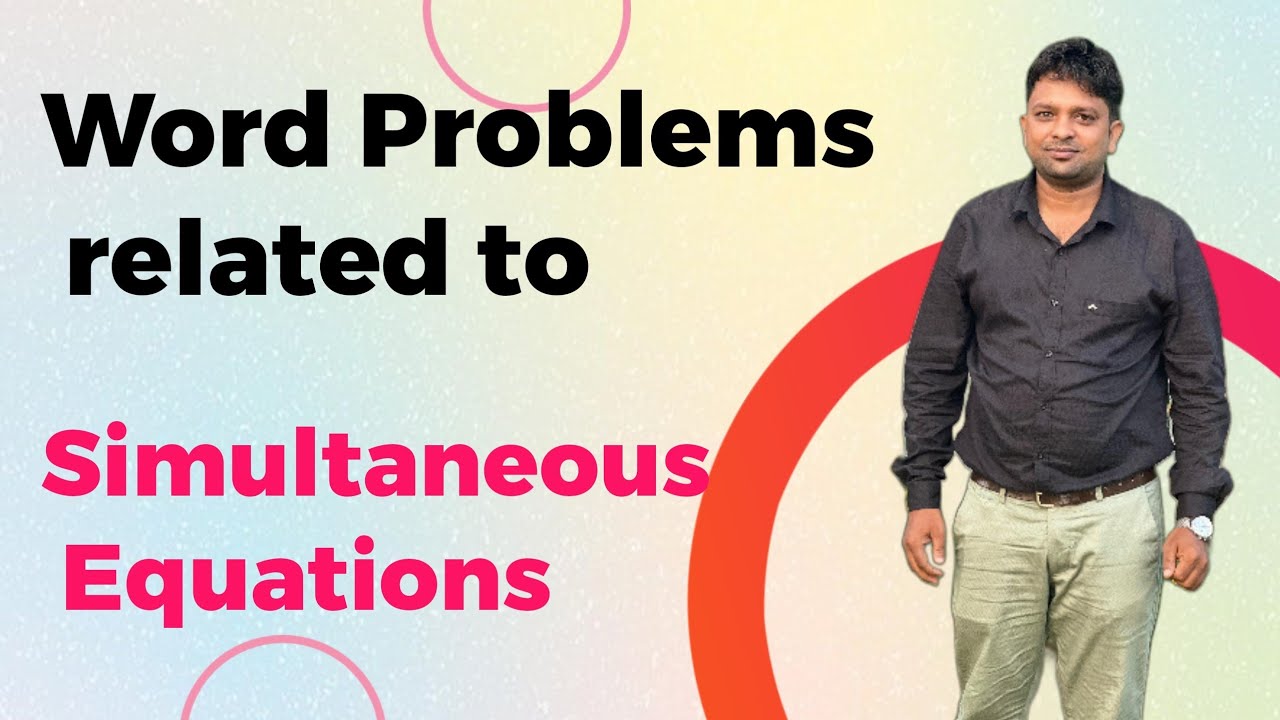 Word Problems of Numbers related to Simultaneous Equations @upsmaths - YouTube
