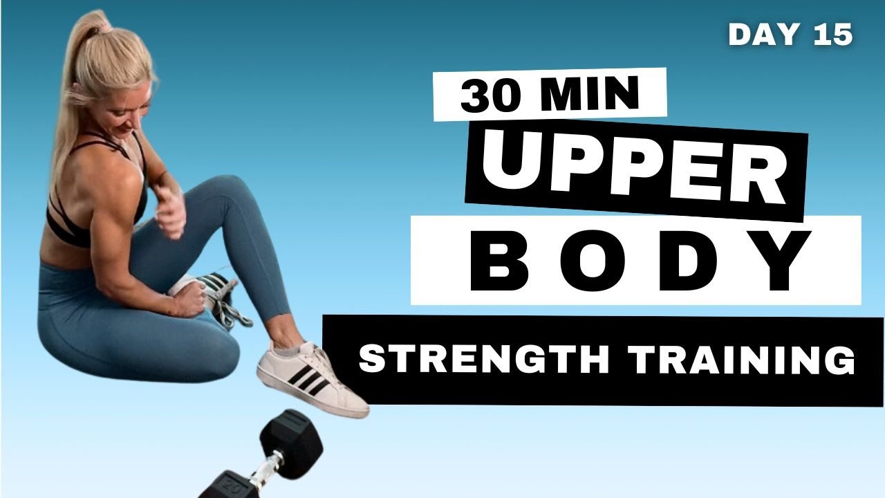 Day 15 - 30 Min BOULDER Shoulders Strength Training Workout | Dumbbells ...