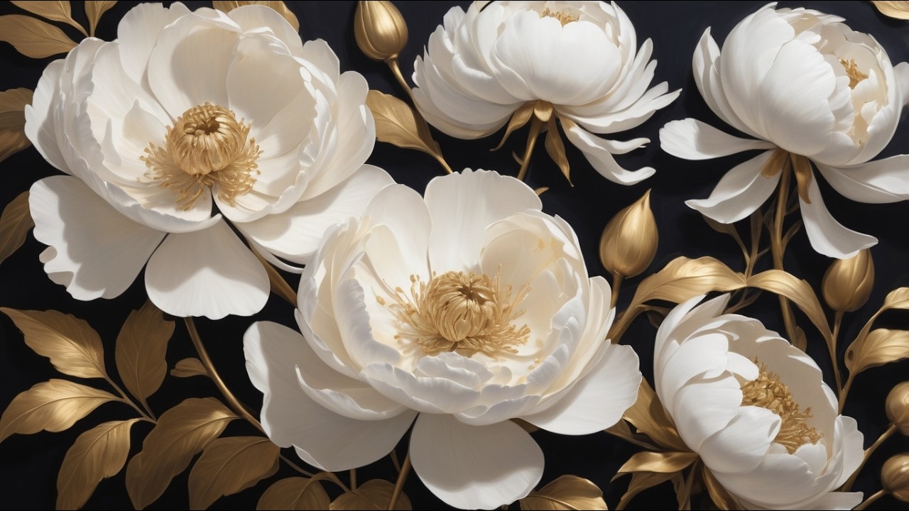 White Floral Art Screensaver | Flowers TV Art Gallery for Your TV ...