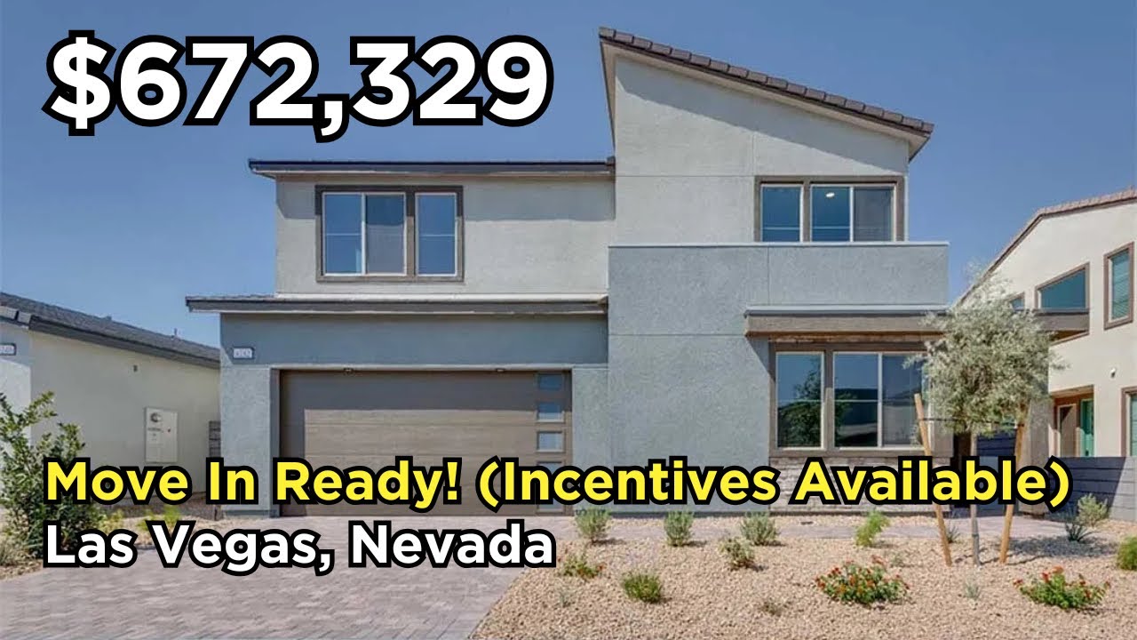 Modern Las Vegas New Construction Move-In Ready Home For Sale - YouTube