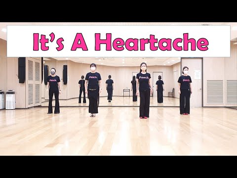 It's A Heartache Line Dance (High Beginner Level) - YouTube