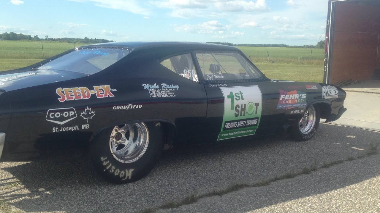 2013 Gimli Interlake dragway Jeff Wiebe Chevelle Walkaround - YouTube