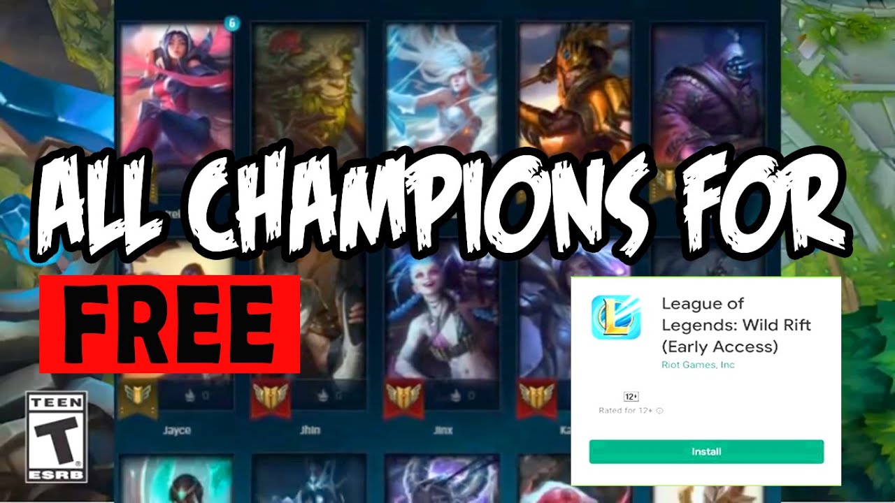 All Champions For Free! | League of Legends Wild rift update - YouTube