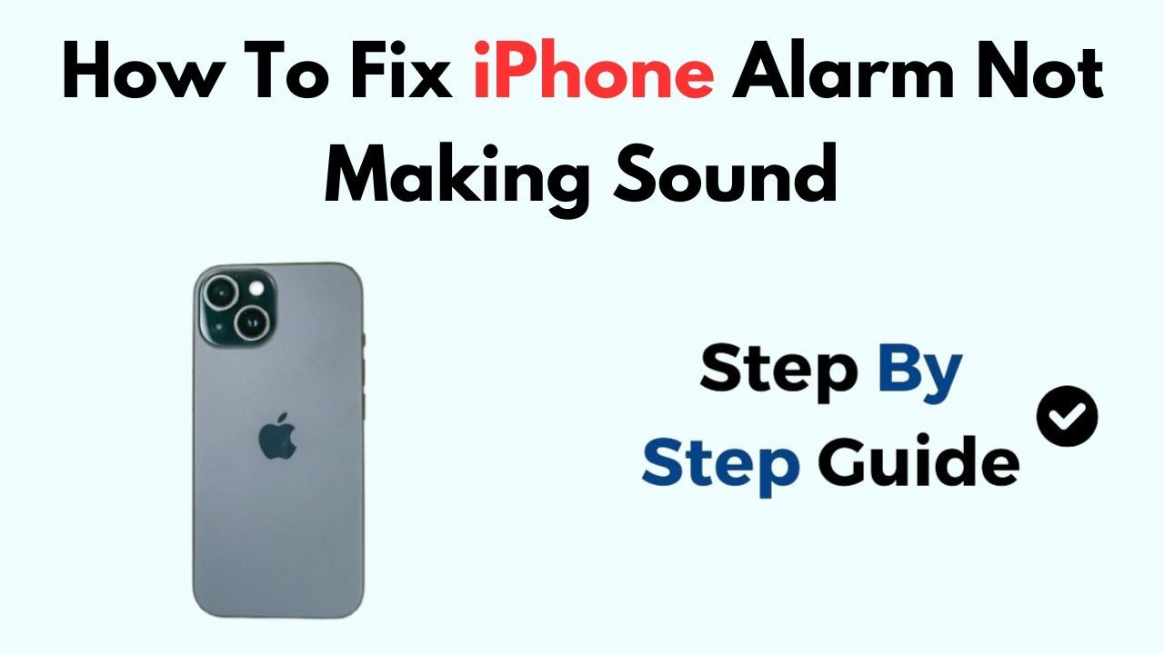 How To Fix iPhone Alarm Not Making Sound (2026) - YouTube
