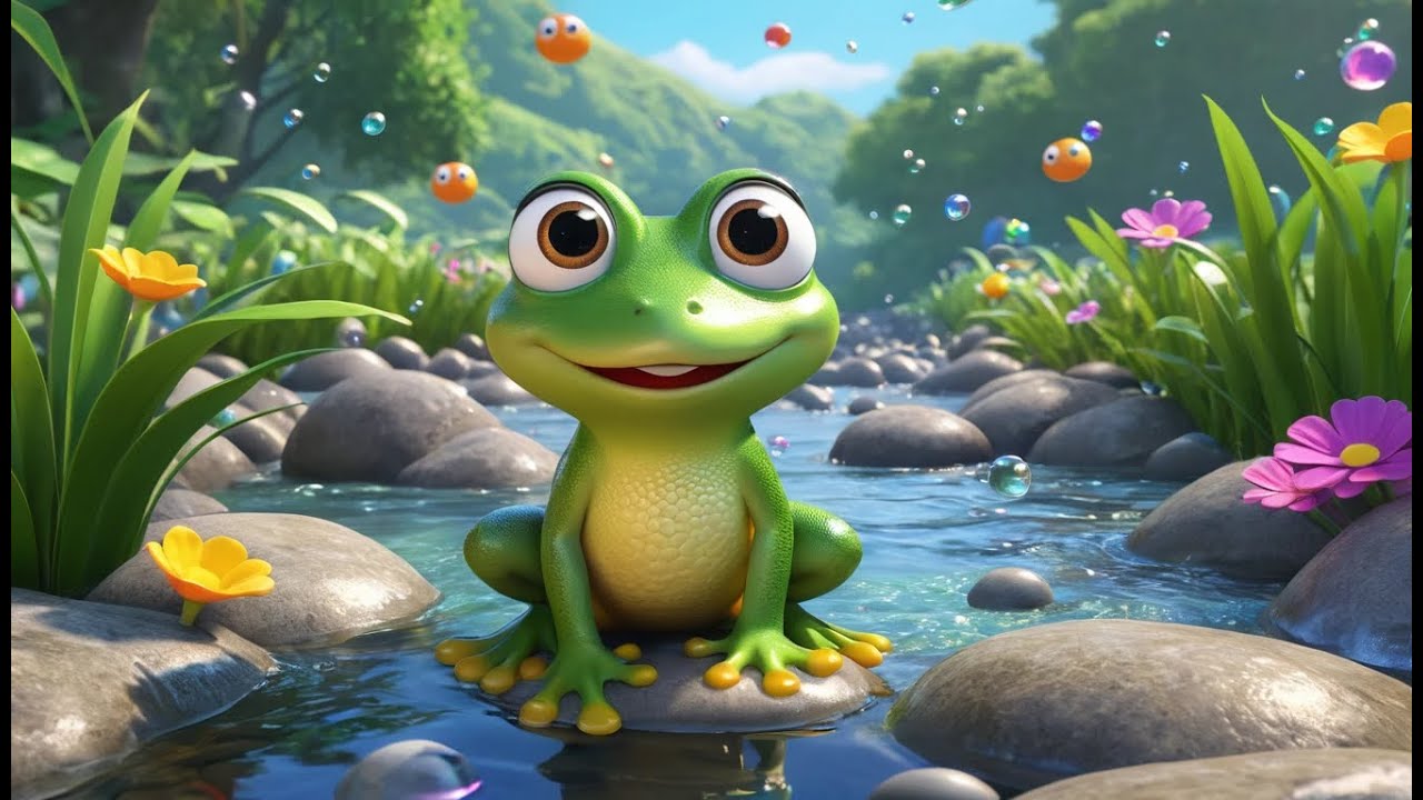 Five Little Speckled Frogs – Jumping on a Floating Lily Pad School | Fun Counting Song and Kids ...