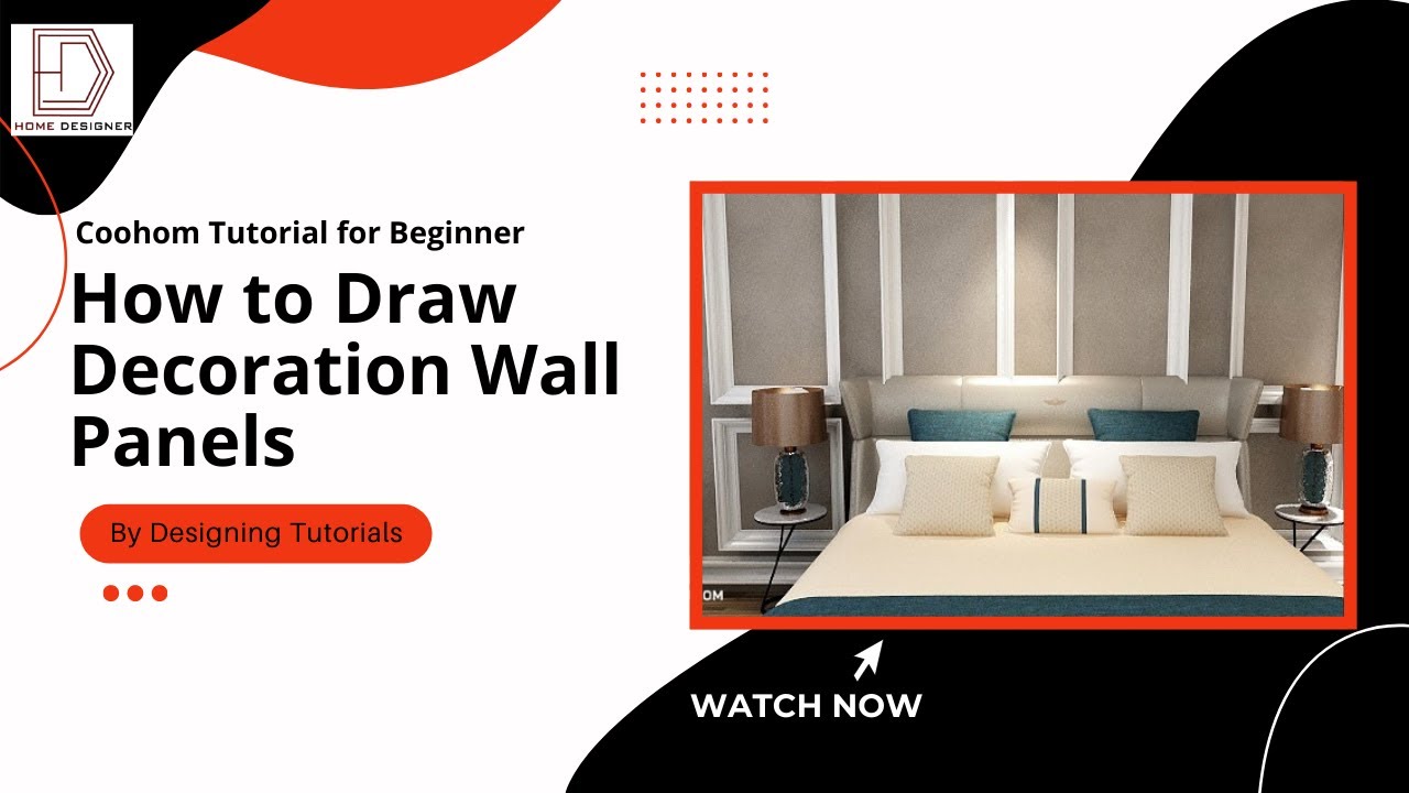 Coohom Tutorial for Beginner|How to Draw Decoration Wall Panels ...