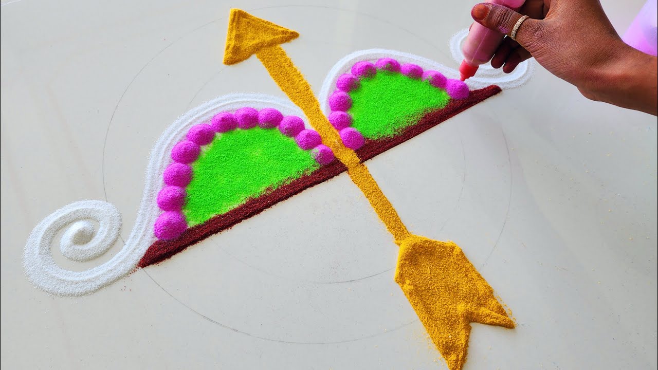 Shree Ram Rangoli 2024 | Shree Ram Rangoli Designs 2024 | Ram Mandir ...