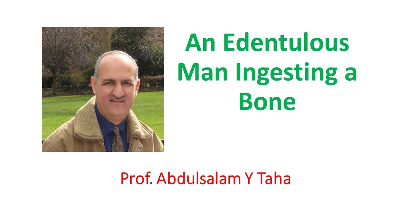 Edentulous Man Ingesting a Bone - YouTube