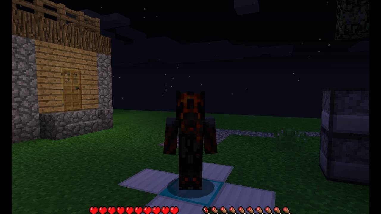 Minecraft - Fire Demon skin - YouTube