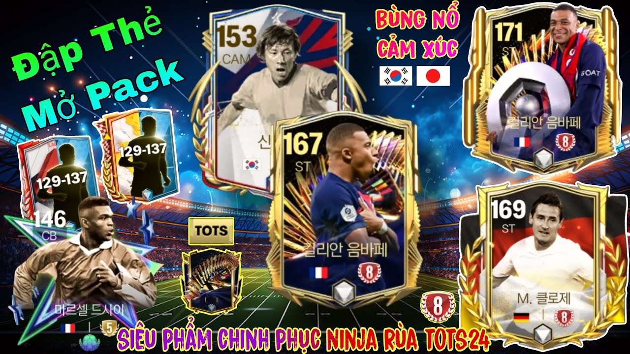 Siêu Phẩm Chinh Phục Ninja Rùa Mbappe TOTS24 Cộng 8 Cái Kết Bùng Nổ Cảm ...