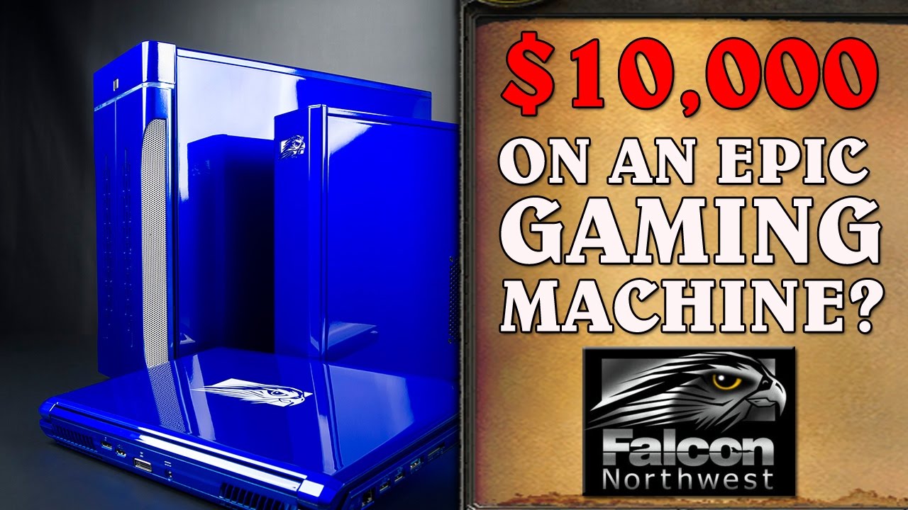 $10,000 EPIC Gaming Rig Review & Build - Falcon Northwest! - YouTube