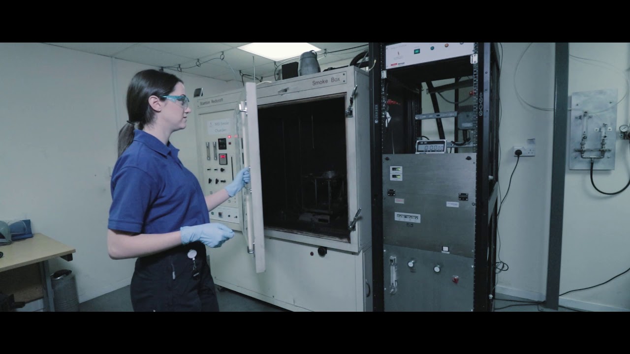 ISO 5659 Smoke Chamber Test - YouTube