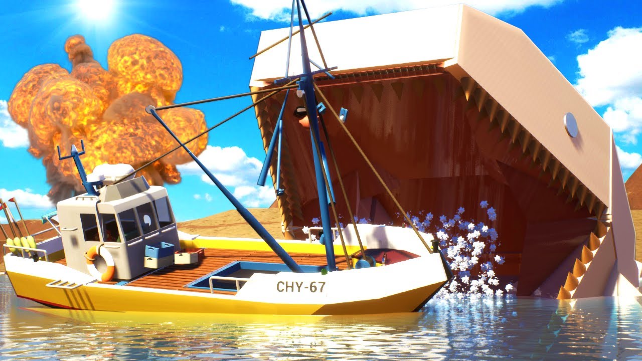 Lego SEA MONSTER Attacks Us & We Defeat It in Brick Rigs Multiplayer RP ...