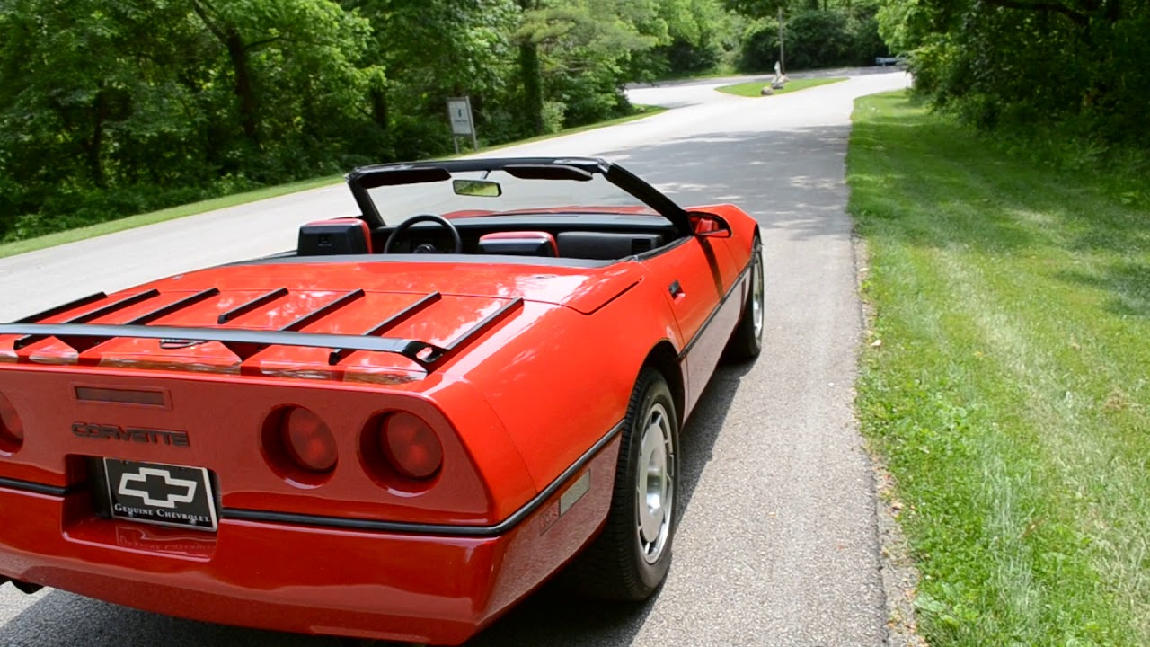 1987 CORVETTE CONVERTIBLE AUTO LOADED ONLY 37280 MILES MINT CONDITION ...