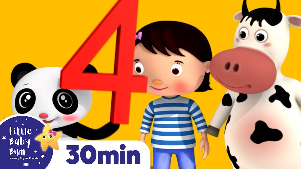 Number 4 Song | Nursery Rhymes and Kids Songs | Little Baby Bum - YouTube