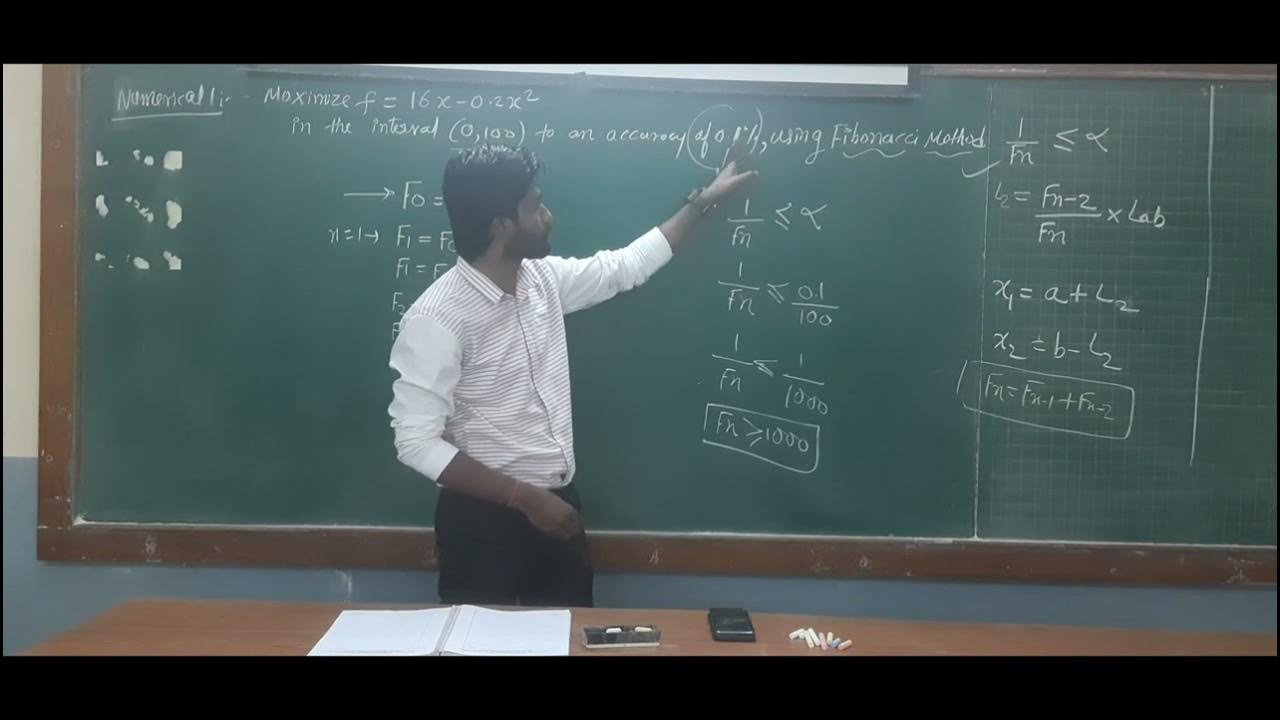 Unit 05 | Fibonacci Method | Non Linear Programming - YouTube