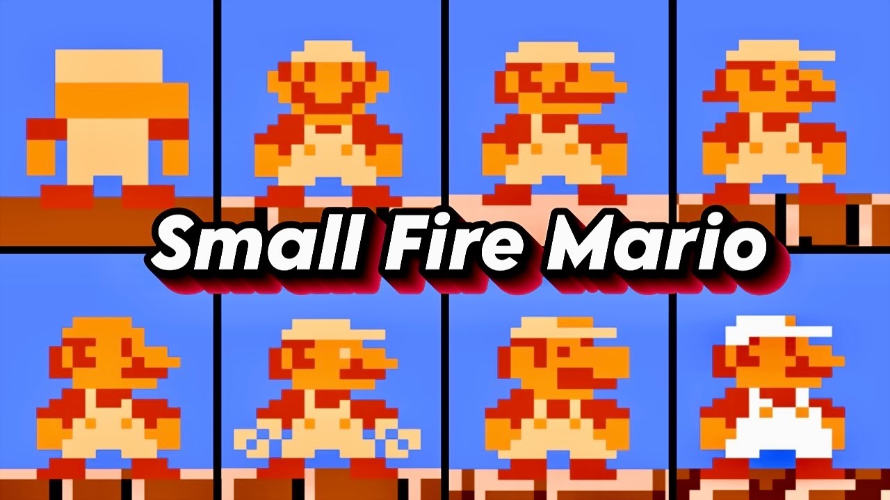 Evolution of Small Fire Mario Glitch - NES Hacks Edition - YouTube