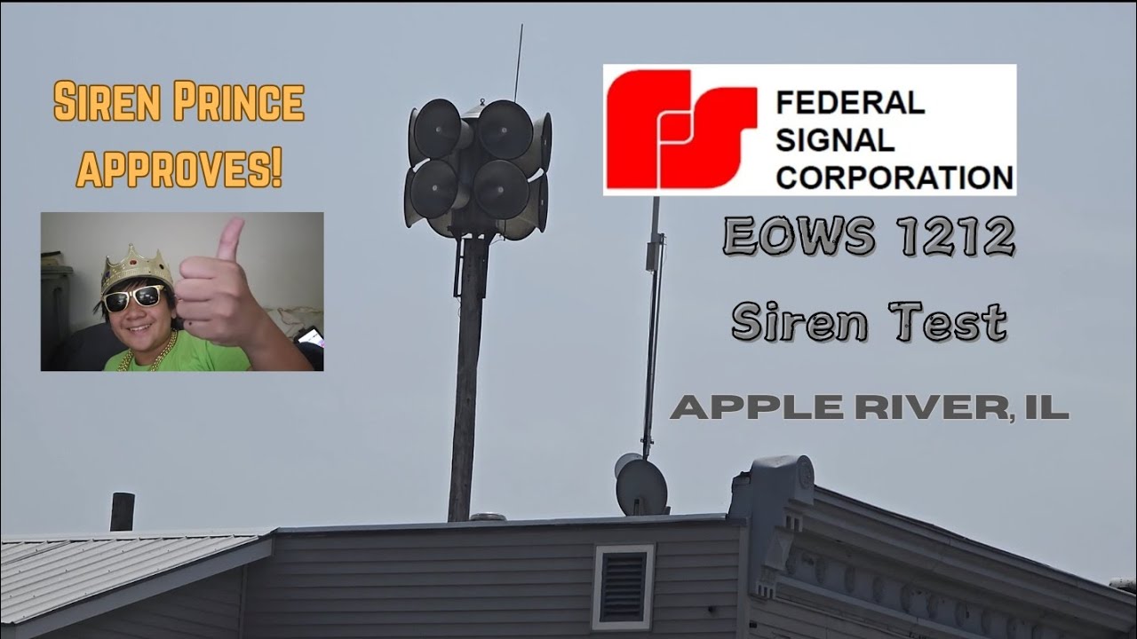 FS EOWS 1212 Siren Test | Apple River, IL | 12PM Partial Westminster ...