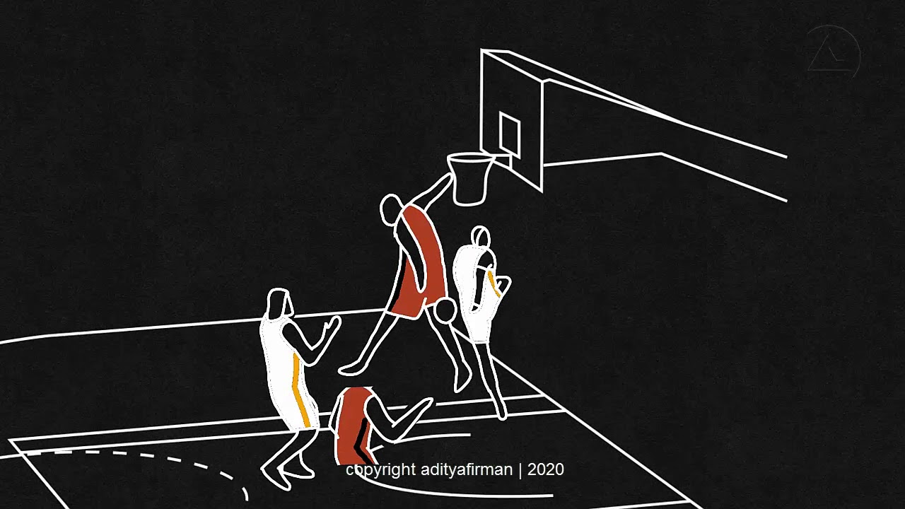 Basketball in 2D animation: Kobe Bryan Assist - YouTube