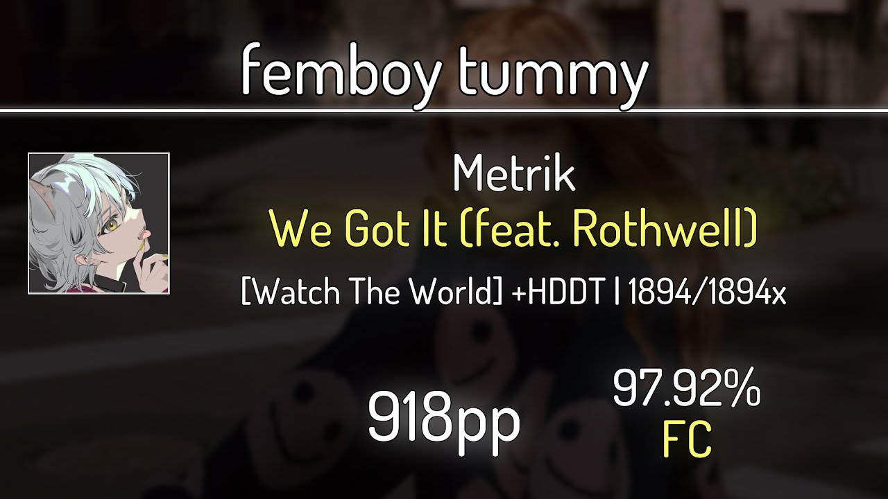 femboy tummy (8.56⭐) Metrik - We Got It (feat Rothwell) [Watch The ...