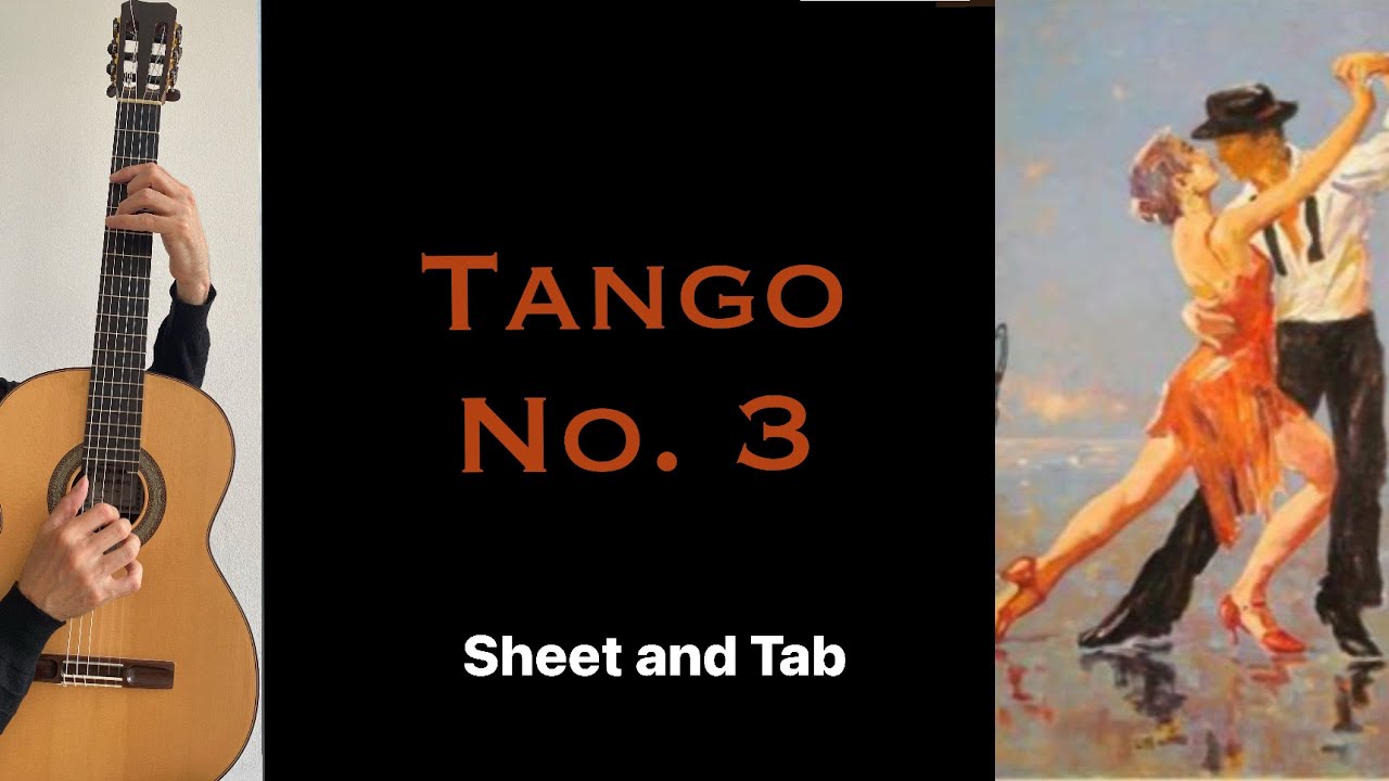 Tango (J.Ferrer), Guitar lesson, sheet and Tab (Free pdf in the ...