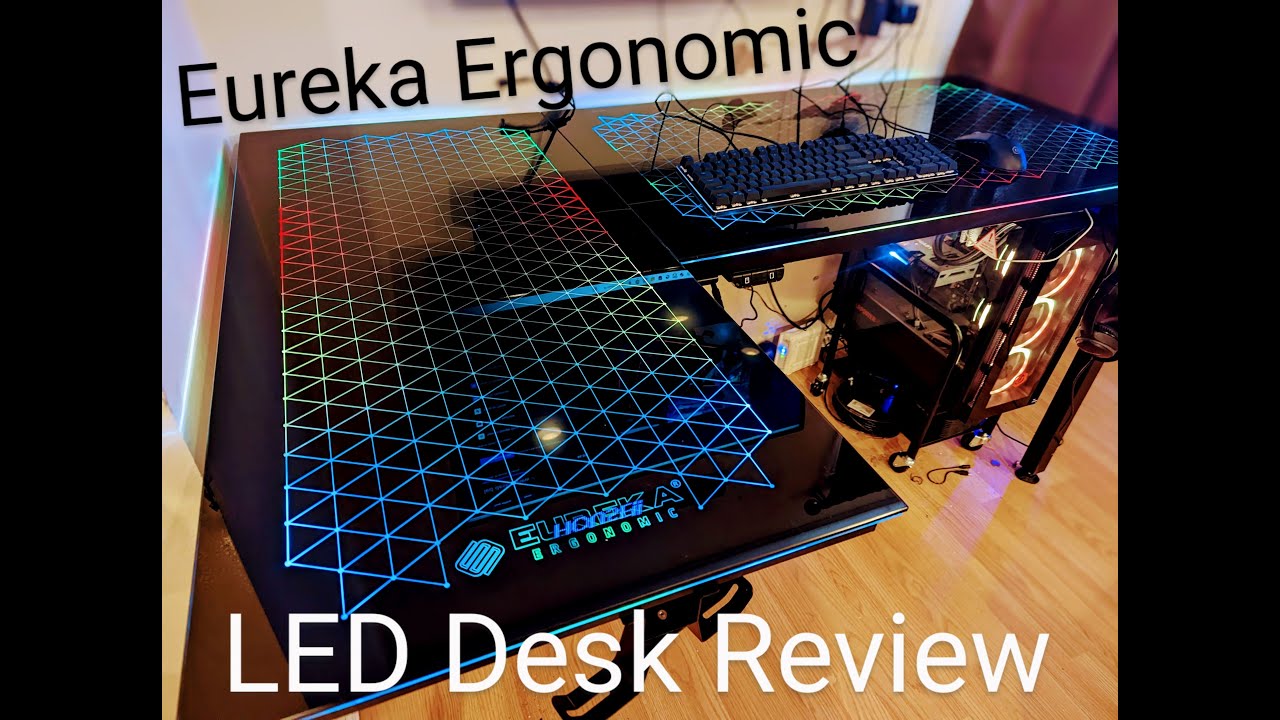 Eureka Ergonomic LED desk review!!! - YouTube