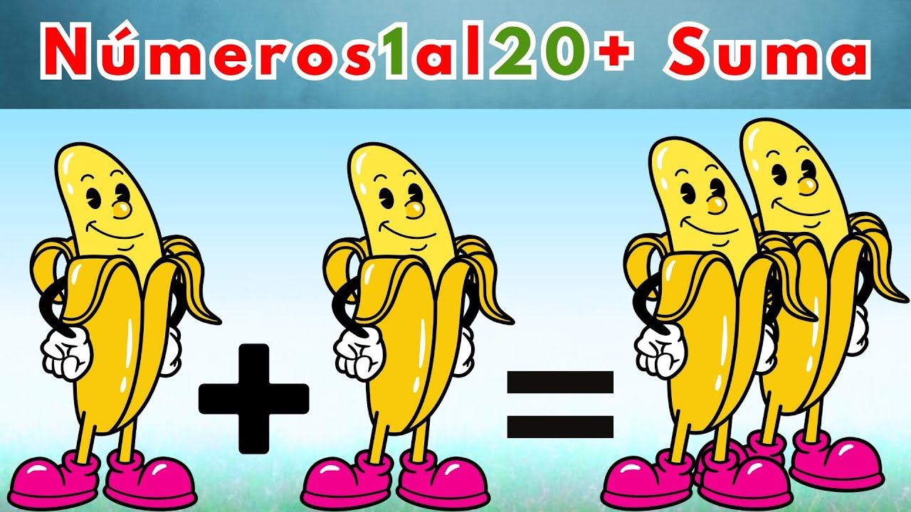 Números del 1 al 20 en Español Aprende a Sumar | Vídeo Educativo para ...