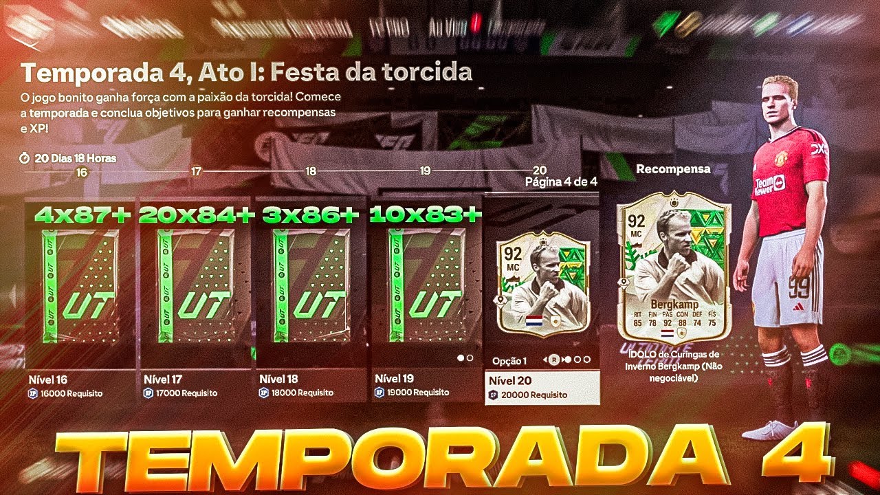 FC 24 l 🔥 TEMPORADA 4 DO ULTIMATE TEAM FC 24 COM MUITOS PACKS l ...