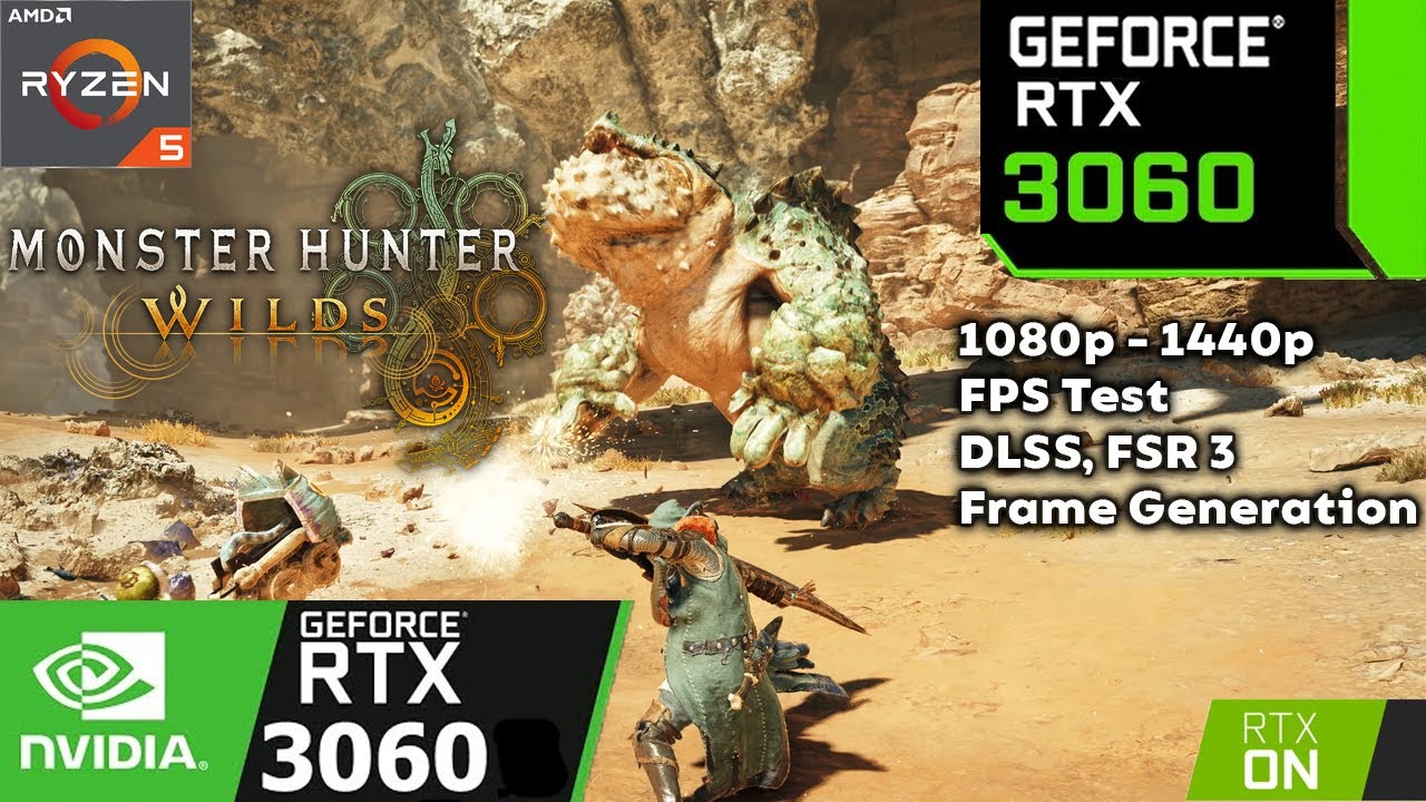 Monster Hunter Wilds RTX 3060 Benchmark FPS Test 1080p - 1440p - YouTube