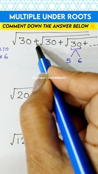 Solve multiple under root questions 😌#maths #mathstricks #underroot # ...