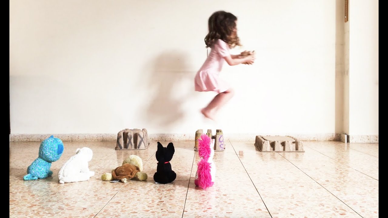 Exercises for kids: Jump Balance Math - YouTube