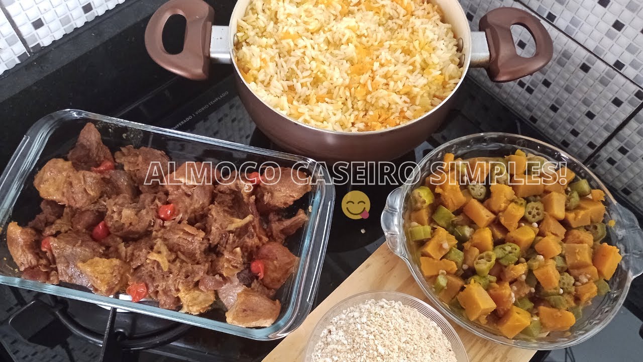 ALMOÇO CASEIRO SIMPLES E FÁCIL DE FAZER | COMIDA CASEIRA DO DIA A DIA ...